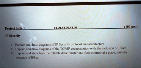 Text Q2 In Detail Project Topic 1 Clo1 Clo3 Clo5 100 Pts Ip Security 1 Explain And Draw