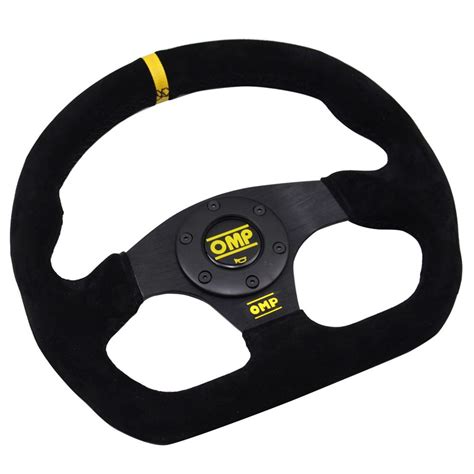 2019 13inch OMP Steering Wheel Suede Leather Black Line Steering Wheel