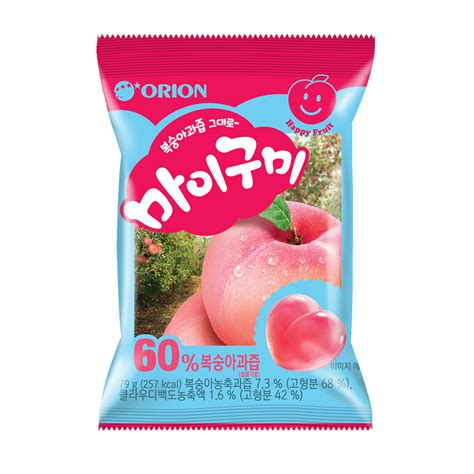 오리온 마이구미 복숭아 79g 배민 장보기∙쇼핑