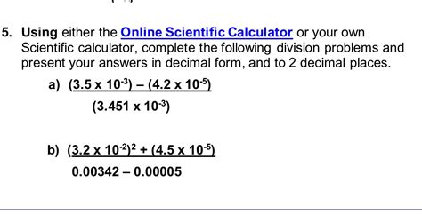 Solved Using Either The Online Scientific Calculator Or Your Chegg