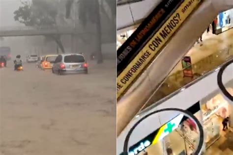 En Video Intensas Lluvias Causan Inundaciones En Distintos Sectores De