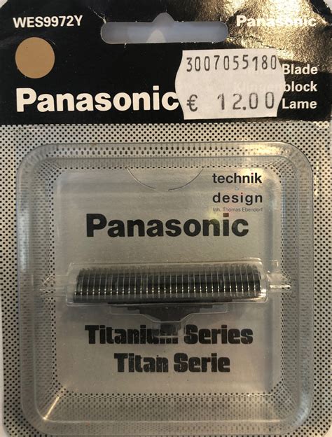 Panasonic WES9972Y Original Klingenblock Schermesser für ES343 ...