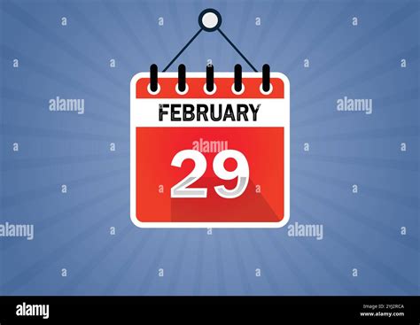 February 29 Calendar Hanging Sign 29th Days Of The Month Modern