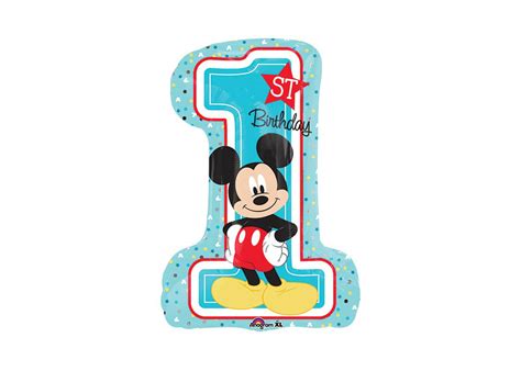 Mickey Mouse Number 1 Clipart