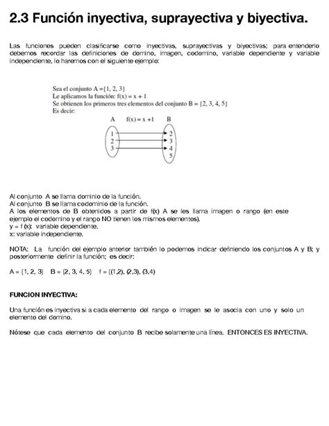 23 Función Inyectiva Suprayectiva Y Biyectiva Las Funciones Pueden
