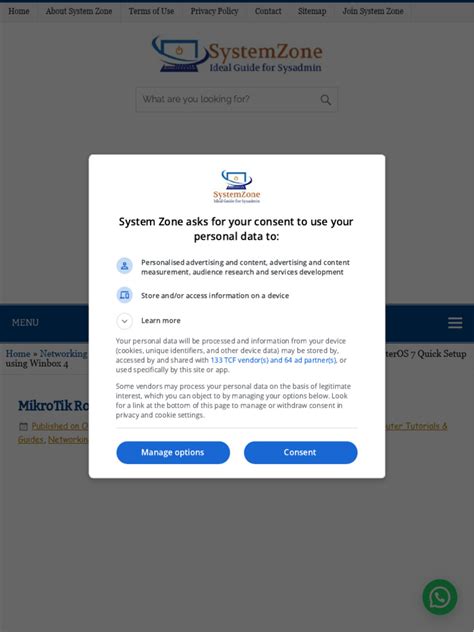 Systemzone Net Mikrotik Routeros 7 Quick Setup Using Winbox 4 Pdf Cookie Ip Address