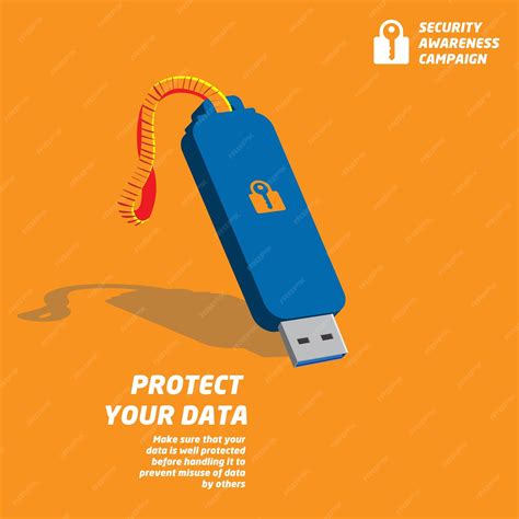 Premium Vector Data Protection Security Awareness Campaign Design