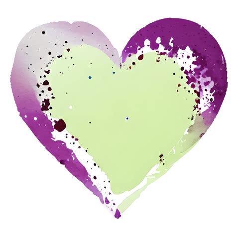 Paint Splattered Pink And White Pastel Watercolor Heart Creative Fabrica