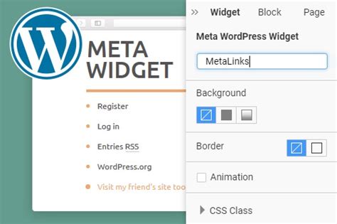 How To Use The Meta Widget For Wordpress Nicepage Help Center