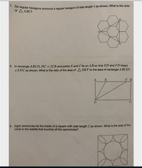 Solved Six Regular Hexagons Surround A Regular Hexagon Of Chegg
