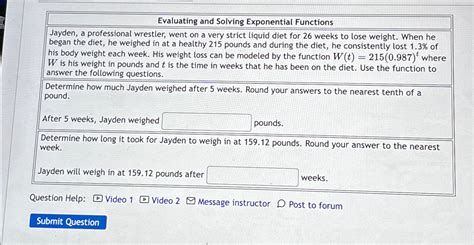 Solved Table Evaluating And Solving Exponential