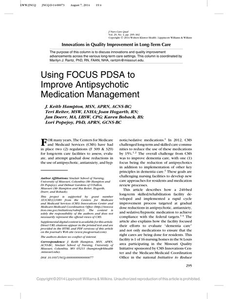 Pdf Focus Pdsa