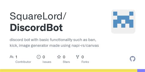 Github Squarelord Discordbot Discord With Basic Functionality