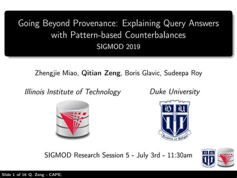 2019 sigmod going beyond provenance explaining query answers with