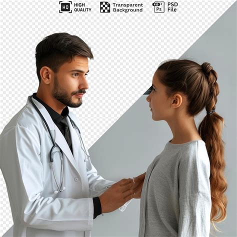 Awesome Xray Results Of A Man And A Girl In Front Of A White Wall With The Man Wearing A Gray