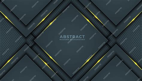 Premium Vector Dark Abstract Background With Black Overlap Layers