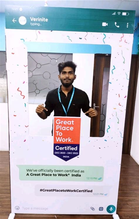Naveenraj R On Linkedin Greatplacetowork Verinite Teamspirit