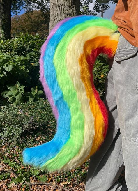 Rainbow Dash Fursuit Cosplay Tail Etsy