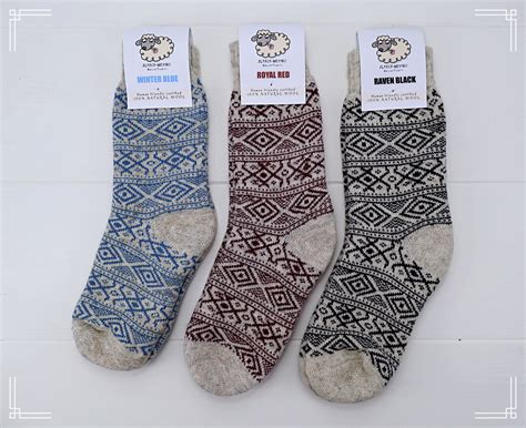 Traditional Scandinavian Wool Socks Unisex Thermal Wool Socks Men Socks