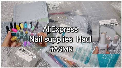 알리익스프레스 네일재료 언박싱 Aliexpress Nail Supply Haul Unboxing Asmr Youtube