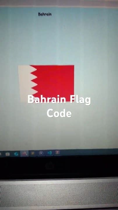 How To Code Bahrain Flag🇧🇭 With Html Css And Javascript Coding