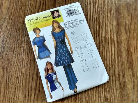 Plus Size Pull On Blouse Top Tunic Sewing Pattern Full Figure Sz Xxl 1x