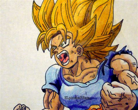 Angry Goku Ssj2 By Elpincharrata On Deviantart