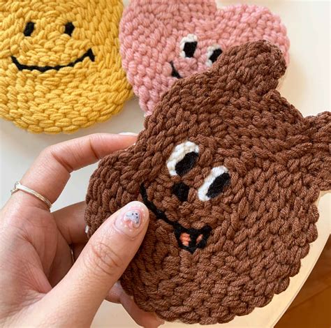 조이풀 펀치니들 티코스터 만들기 Diy 키트 단품 솜씨당
