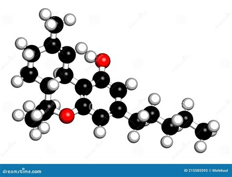 Thc Delta 9 Tetrahydrocannabinol Dronabinol Cannabis Drug Molecule Conventional Skeletal