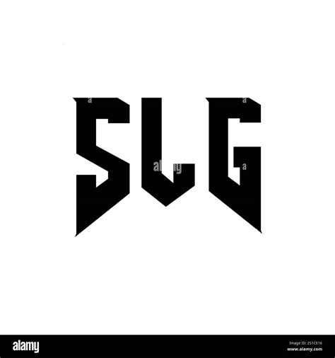 SLG Letter Logo Design For Technology Company SLG Logo Design Black And White Color Combination