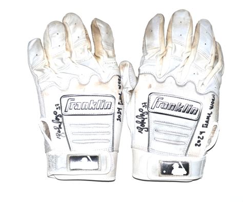 Yohel Pozo 2024 Las Vegas Aviators Game Worn And Signed Franklin Batting Gloves Big Dawg Possessions