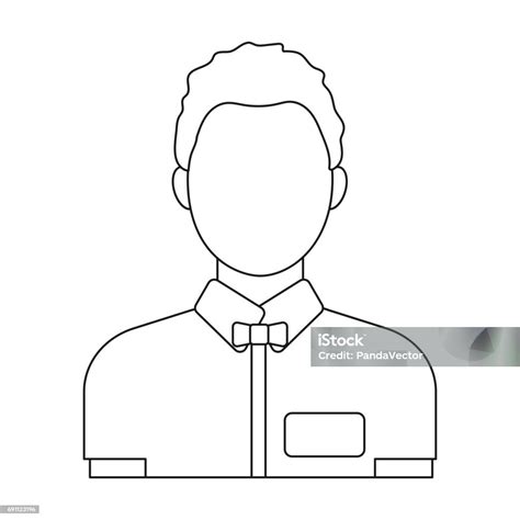 개요 스타일 흰색 배경에 고립에서 권투 심판 아이콘 권투 기호 스톡 벡터 일러스트입니다 결투에 대한 스톡 벡터 아트 및 기타 이미지 결투 경쟁 남자 Istock