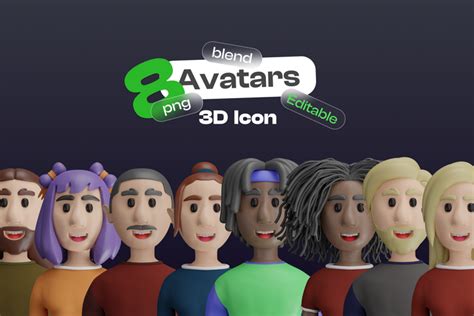 3D Profile Avatar Character Figma