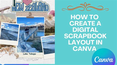 How To Create A Digital Scrapbooking Layout In Canva Youtube