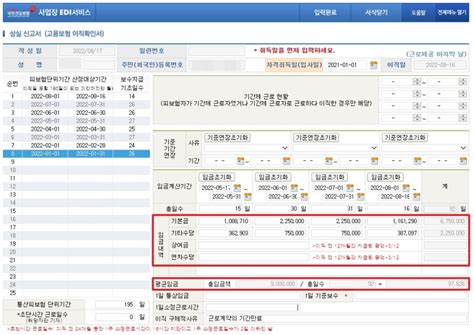 실업급여 이직확인서 제출 시 작성방법 보수지급 기초일수 등 중요사항 체크 네이버 블로그
