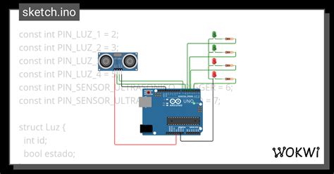 Sensor Ultrasonico Wokwi ESP32 STM32 Arduino Simulator