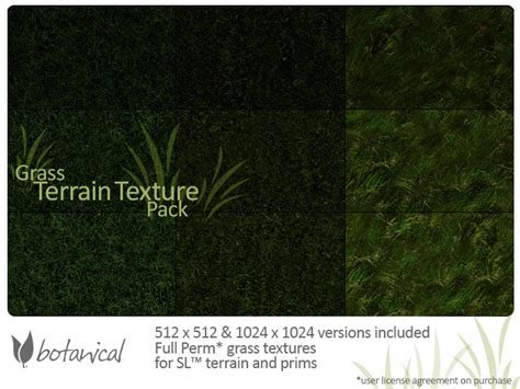 Second Life Marketplace Botanical Grass Terrain Textures