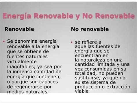 Energías Renovables Y No Renovables
