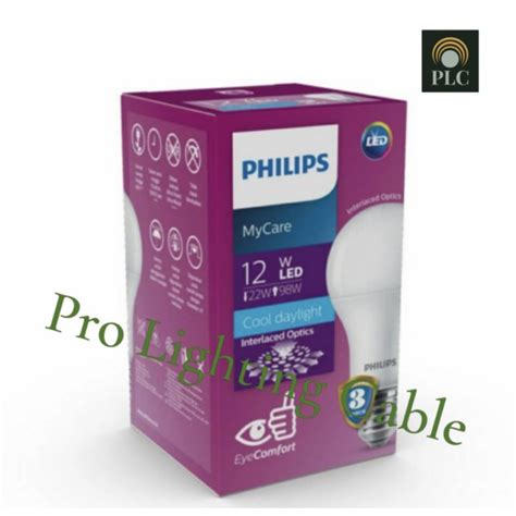 Putih Mycare Philips Led Bulb Lamp Watt White Cool Daylight W W Watt Shopee