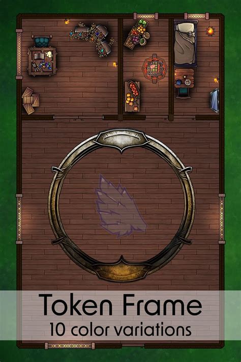 Ttrpg Token Frame For D D Pathfinder And More Different Colors Made For Virtual Tabletops
