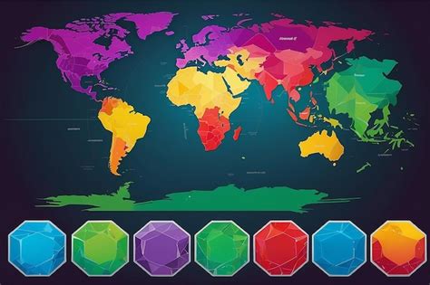 Afghanistan Vector Map Set Of Map Hexagon Texture And Different Colors