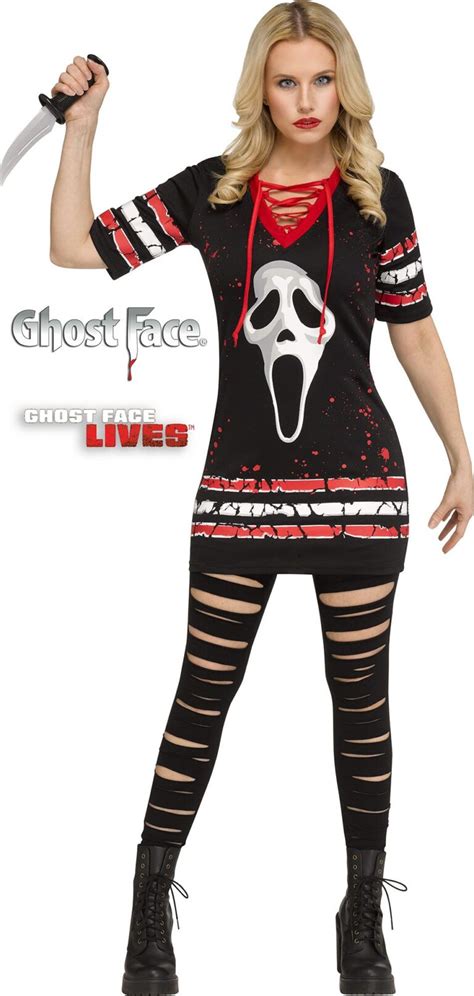 Ghost Face Jersey Adult Dress Screamers Costumes