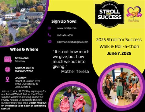 2025 Stroll For Success Walk And Roll A Thon Mount Saint Joseph Association