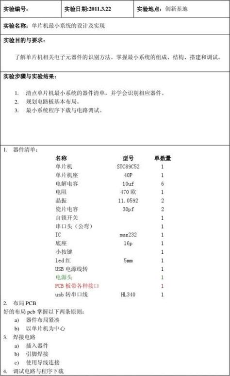 单片机实验报告模板八篇 范文118
