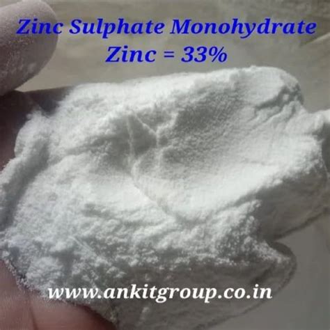 Zinc Sulphate Monohydrate For Medical Drug Packaging Size Kg At Rs Kg In Vadodara