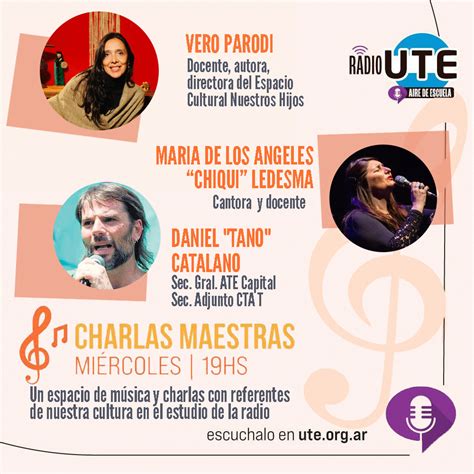 Charlas Maestras Invitadxs Verónica Parodi María De Los Ángeles