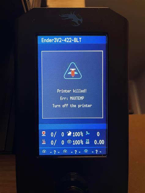 Pt W K Ohms E D Max Temp Error On Boot Issue