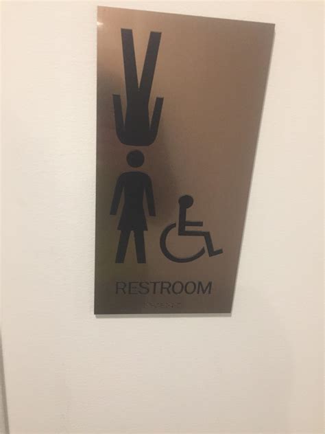 Unisex Bathroom Sign Rmildlyinteresting