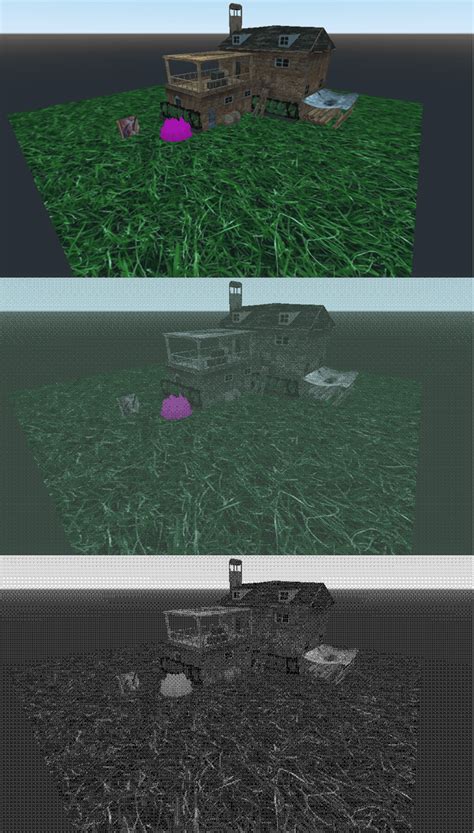 Ordered Dithering Shader I Made Top Is Reference Middle Is Custom