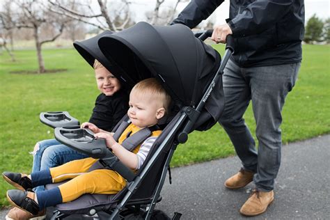 Joovy Kooper X2 Compact Double Stroller Black